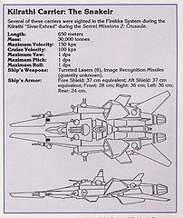 Snakeir-class carrier - Wing Commander Encyclopedia