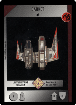 Lightning Strike Squadron (card) - Wing Commander Encyclopedia