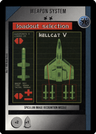 Spiculum Image Recognition Missile (card) - Wing Commander Encyclopedia